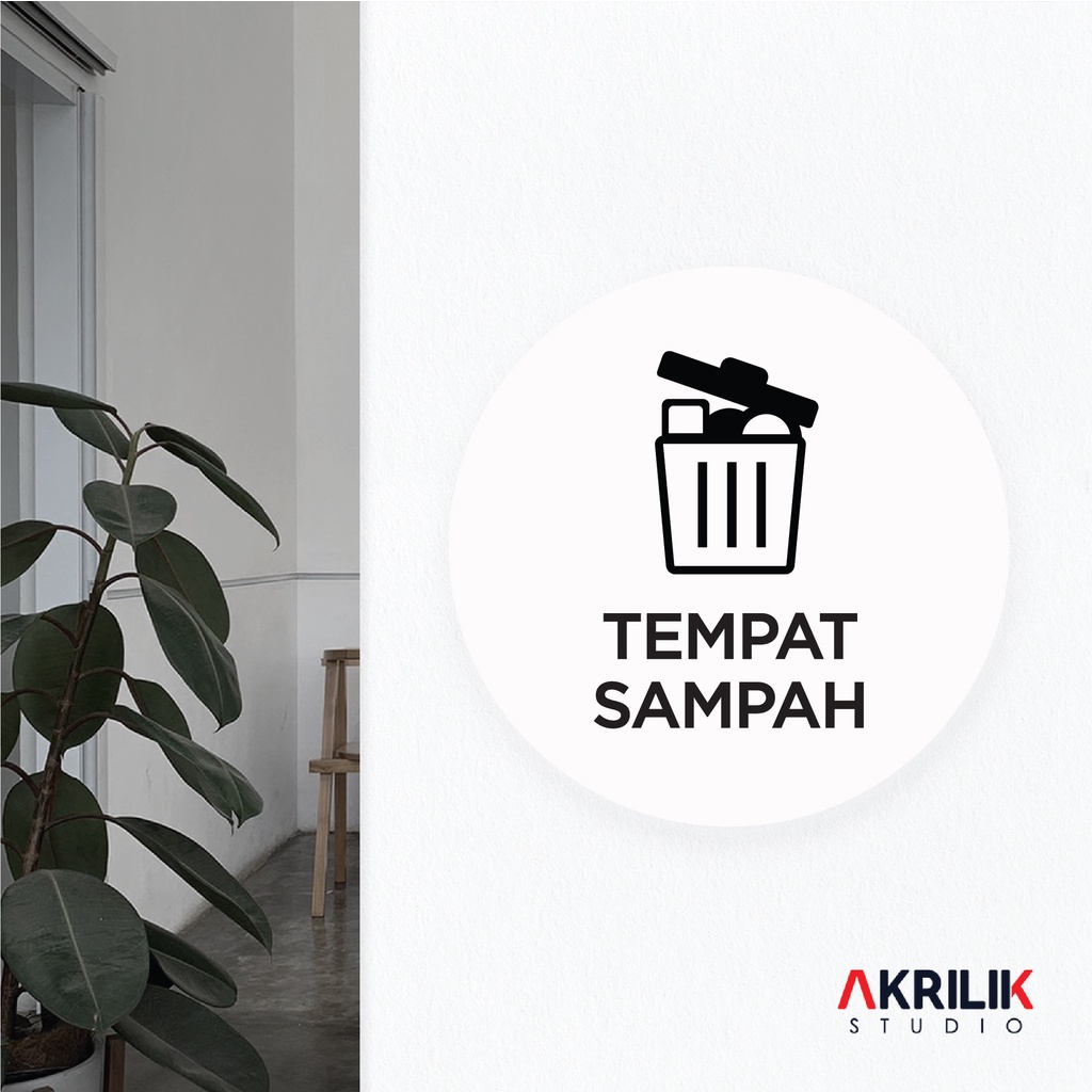 Jual Sign Board Akrilik Tempat Sampah Papan Acrylic Signage Tempel ...