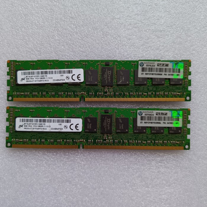 Jual memory Server DDR3 RAM 8GB 1Rx4 PC3 12800R | Shopee Indonesia