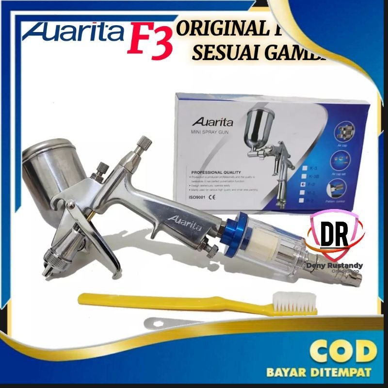 Jual SAETOOLS Spray Gun Auarita F3 Nozzle 0.5 0.8 1.0 mm Plus Water ...
