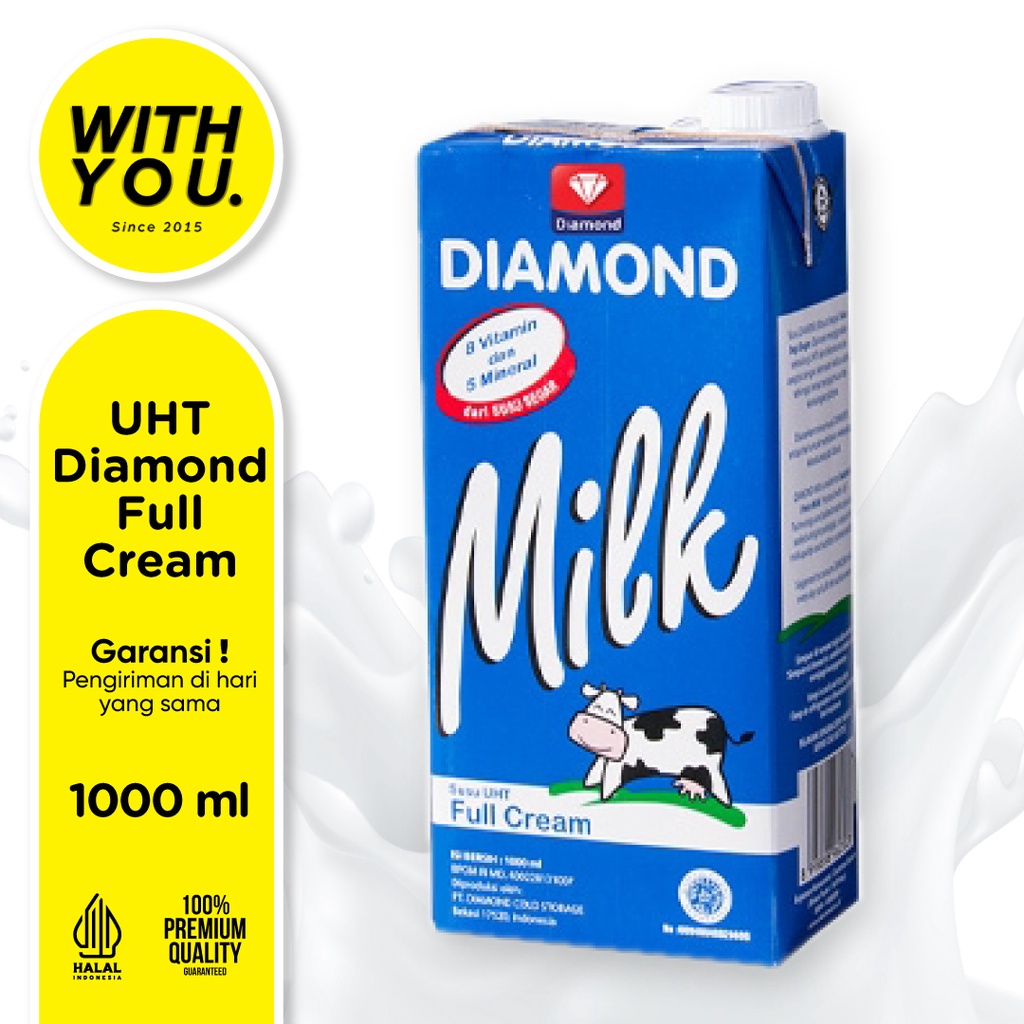 Jual Susu UHT Diamond Full Cream (1 Liter) | Shopee Indonesia