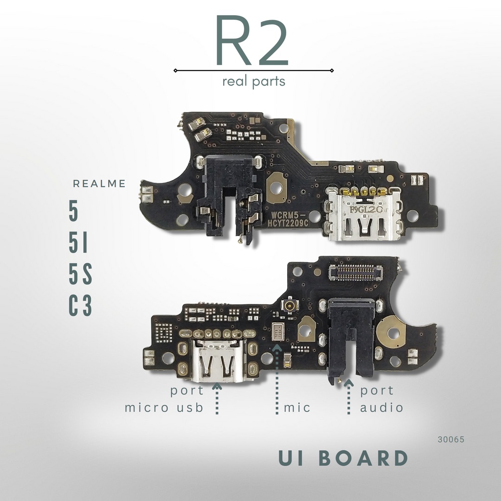 Jual Papan Board UI REALME 5 | 5i | 5s | C3 PCB Charger Cas Mic ...