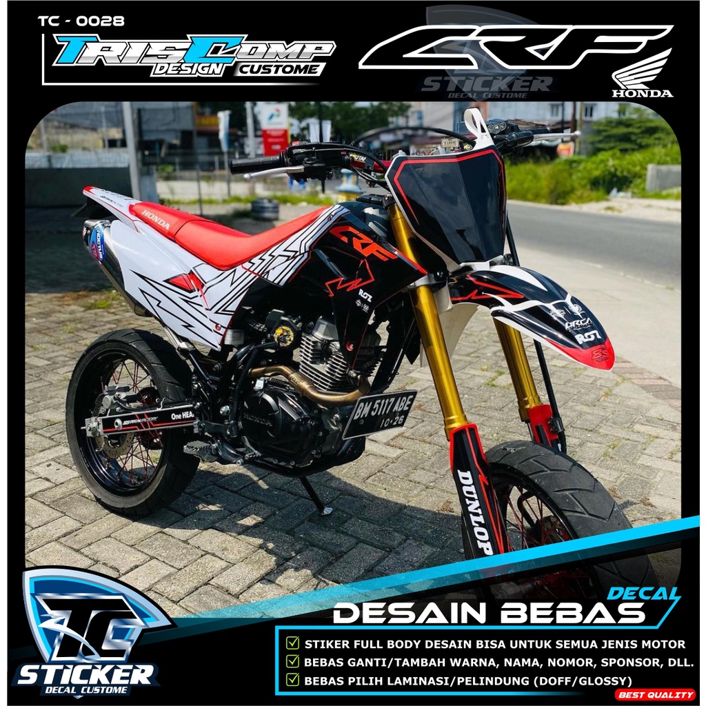 Jual Stiker Decal CRF Full Body - Decal StiCer Full Body Motor Honda ...
