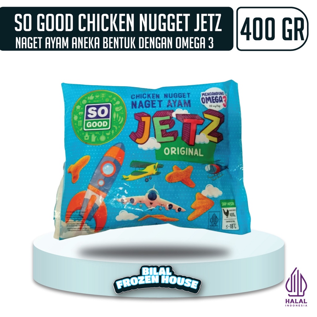 Jual So Good Chicken Nugget Jet Z 400gr - Nugget Ayam Aneka Bentuk ...