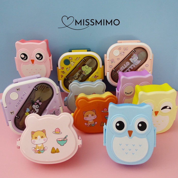 Jual Kotak Bekal Tempat Makan Anak Lunch Box Sekat Karakter Lucu ...