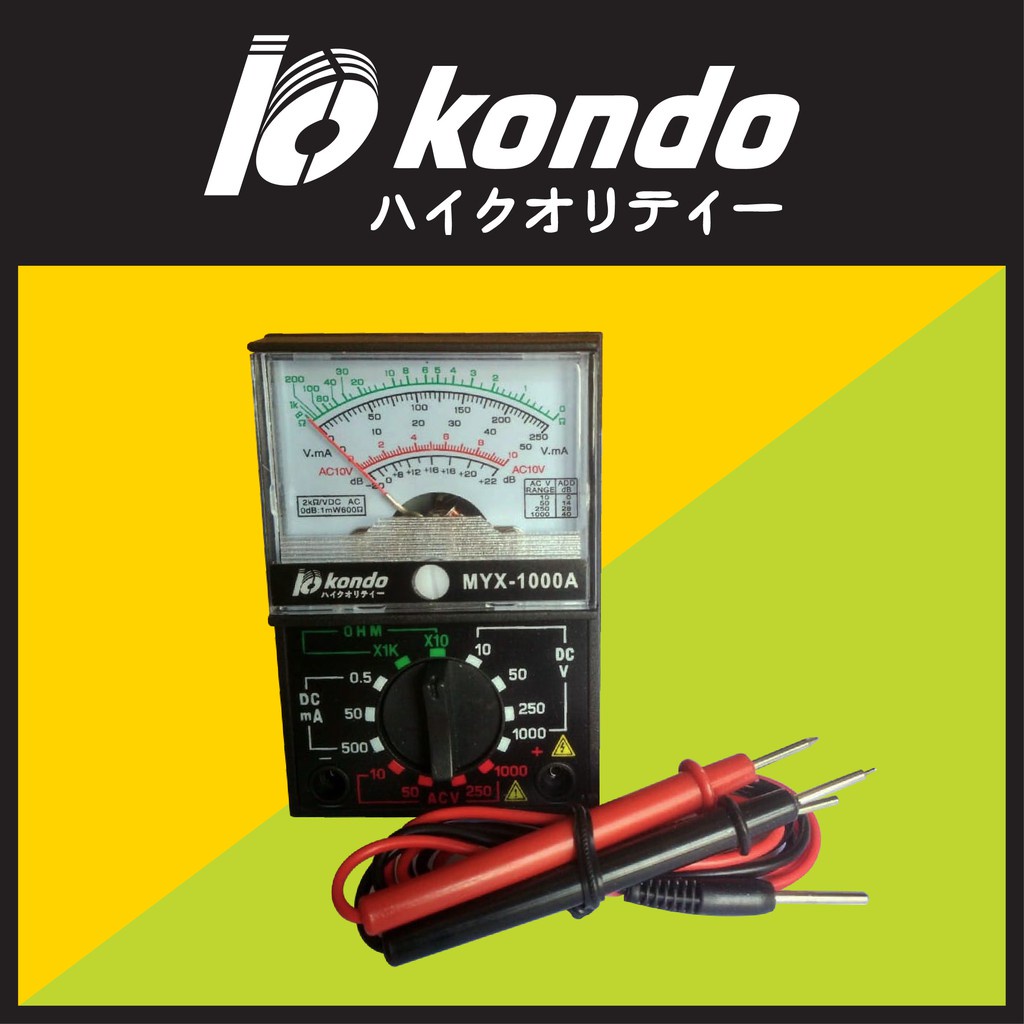 Jual KONDO Multi Tester MYX-1000 A Kecil / Digital Multitester (2370 ...