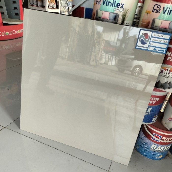 Jual Granit 60x60 cream polos ivory ceranosa kw1 | Shopee Indonesia