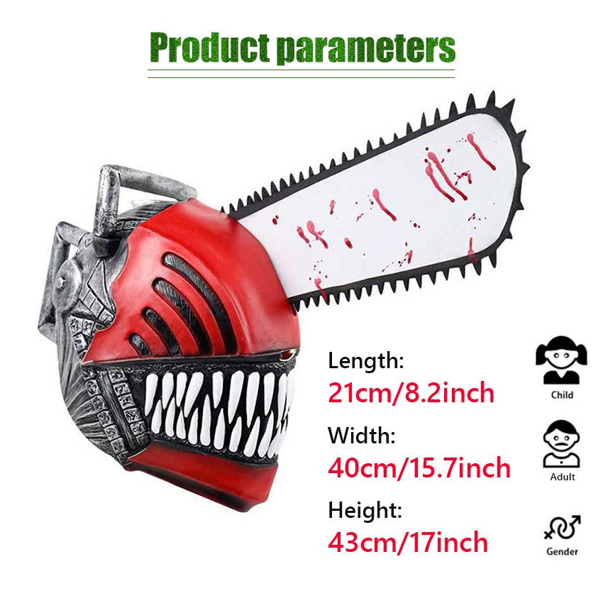 Jual Helm Chainsaw Man Topeng flash chainsaw man mainan Manusia Pesta ...