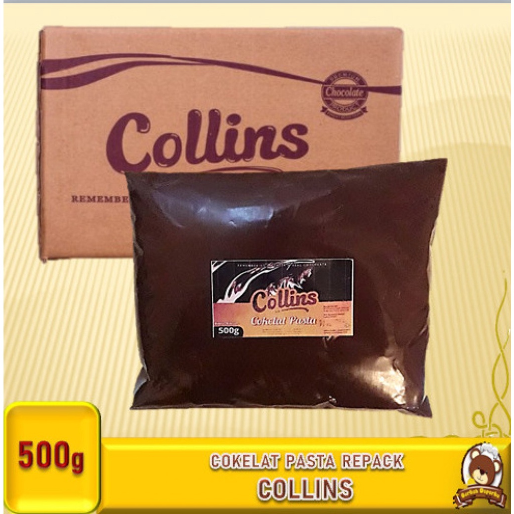 Jual Collins Chocolate Pasta Coklat Repack 500g | Shopee Indonesia