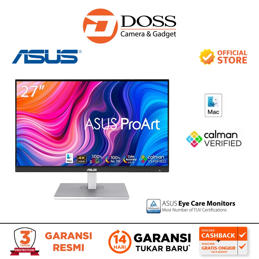 Jual ASUS ProArt Display PA279CV 27” 4K HDR UHD Professional Monitor ...