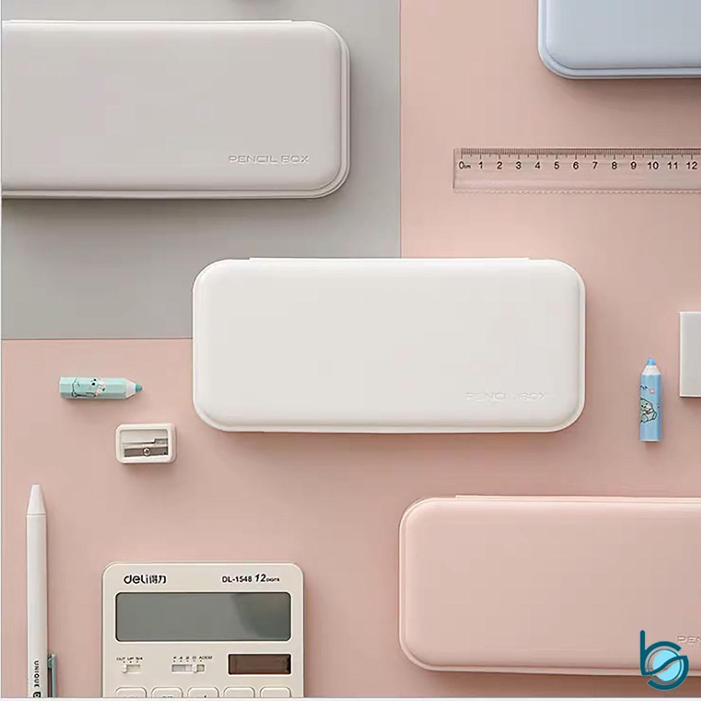 Jual Kotak Pensil Minimalis/Tempat Pensil Kotak/Pencil Case Aesthetic ...