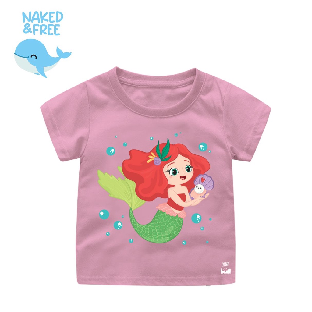 Jual Naked & Free Kaos Mermaid Bayi Anak Series Ariel Mermaid Bahan ...