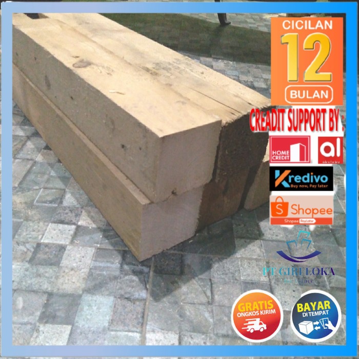 Jual Balok kayu jati belanda 6x6x50 cm serut halus | Shopee Indonesia