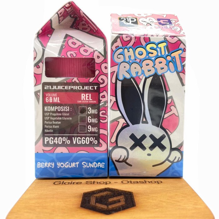 Jual Liquid Ghost Rabbit BERRY YOGURT SUNDAE 60ml by Tigac 21 Juice ...