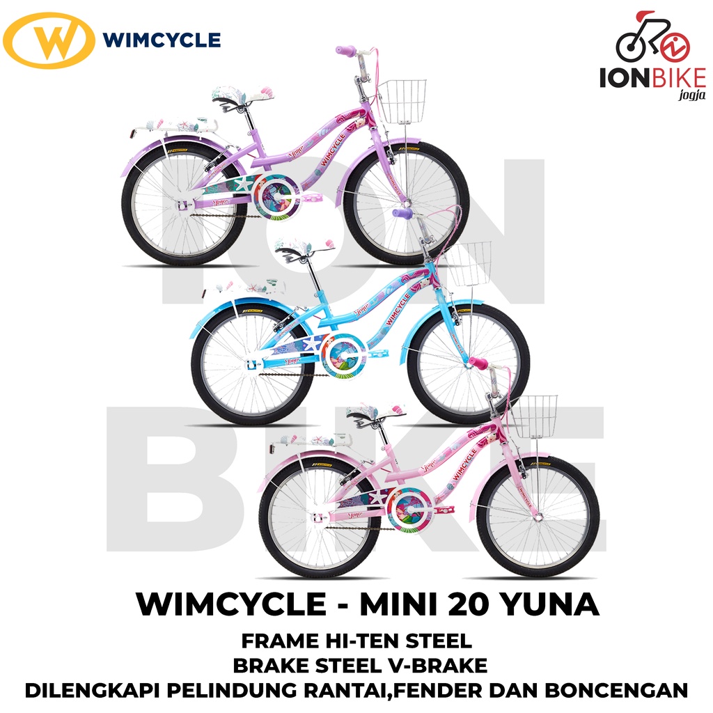Jual Sepeda Mini 20 Wim Cycle Yuna Terbaru Wimcycle Sepeda Anak Remaja ...