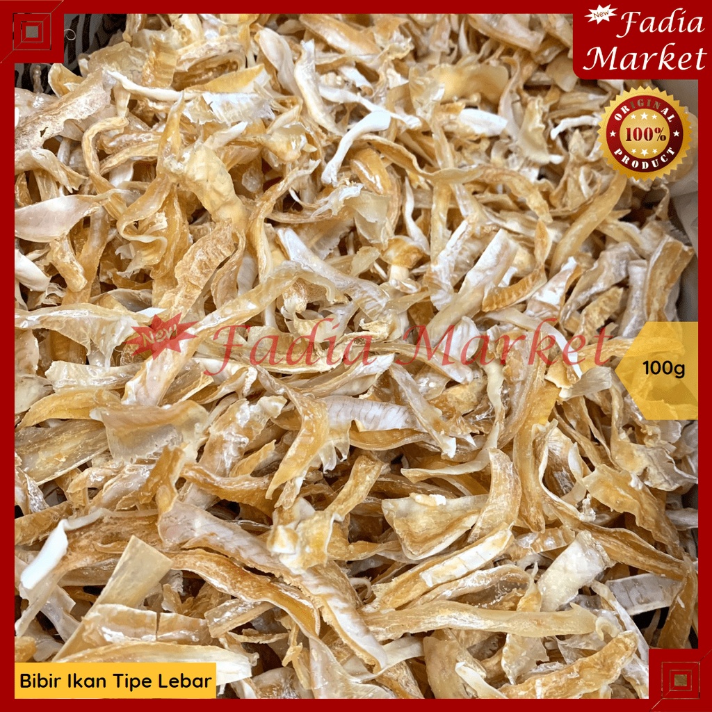 Jual Bibir Ikan Kering Super Fish Lips Tipe Lebar 100g | Shopee Indonesia
