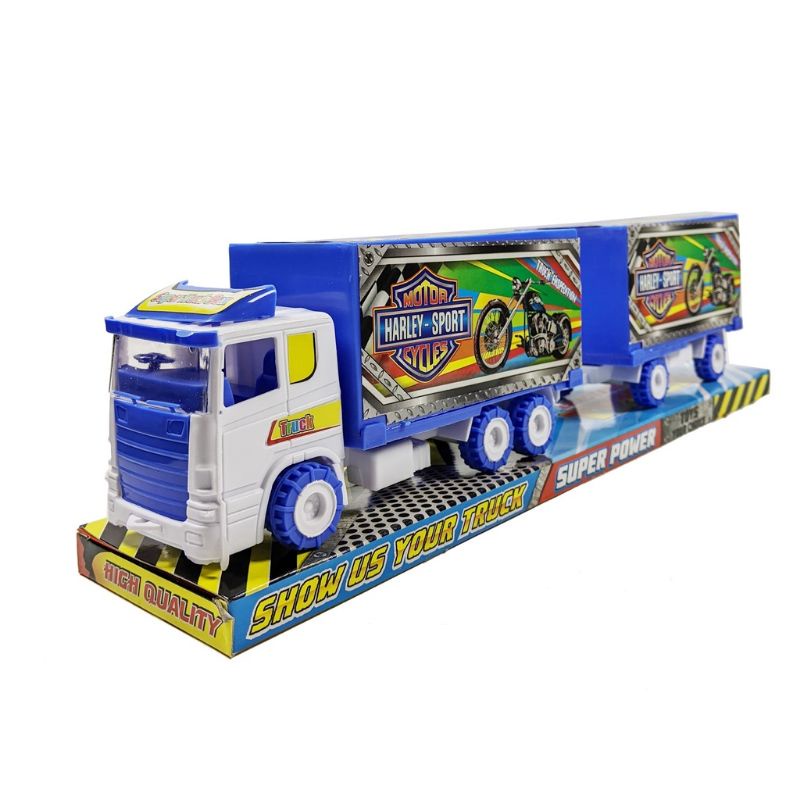 Jual MAINAN MOBIL BOX GANDENG PULLBACK/ MAINAN TRUK GANDENG PULLBACK ...
