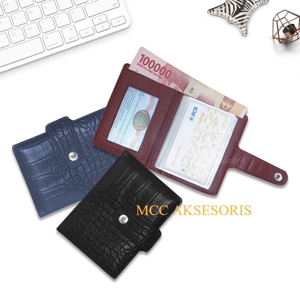Jual DOMPET KARTU/ DOMPET CROCO KANCING TIMBUL/ DOMPET KARTU MINI WD1 ...