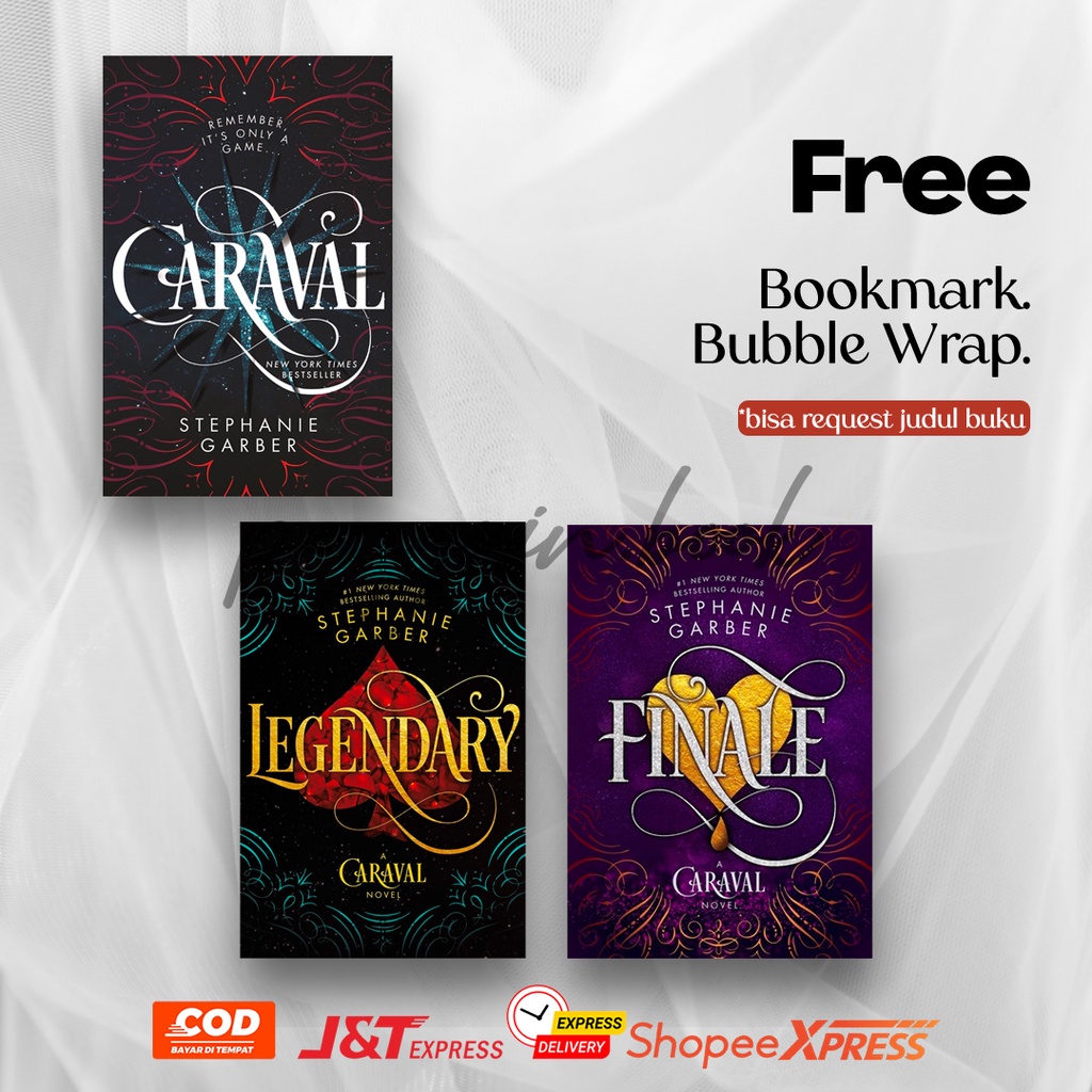 Jual Caraval, Legendary, Finale by Stephanie Garber (English) | Shopee Indonesia