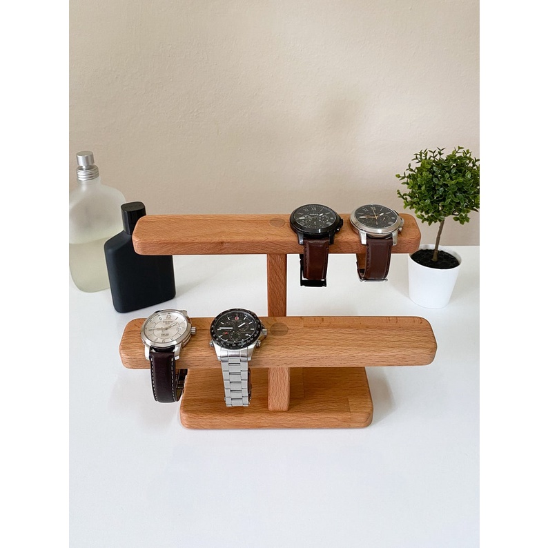 Jual Rak Gantungan Jam Tangan| Rak Kayu Multifungsi Key Holder wooden ...