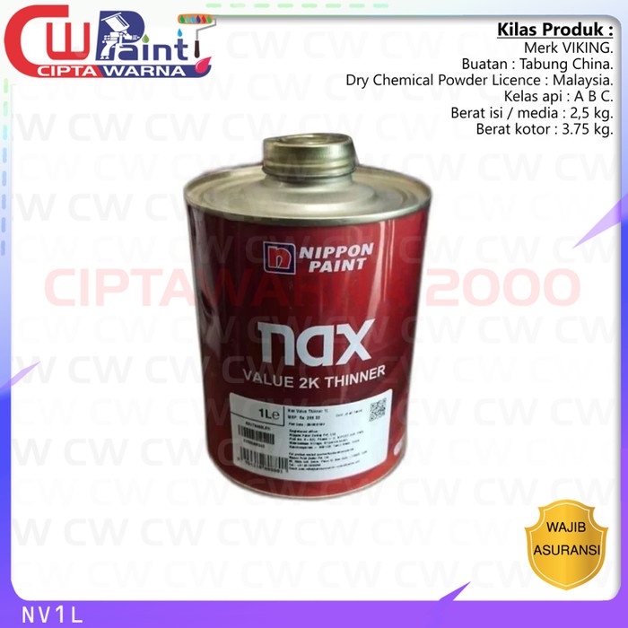 Jual NAX Value 2K PU Thinner Nippon Paint Pengencer Cat 1 Liter | Shopee Indonesia