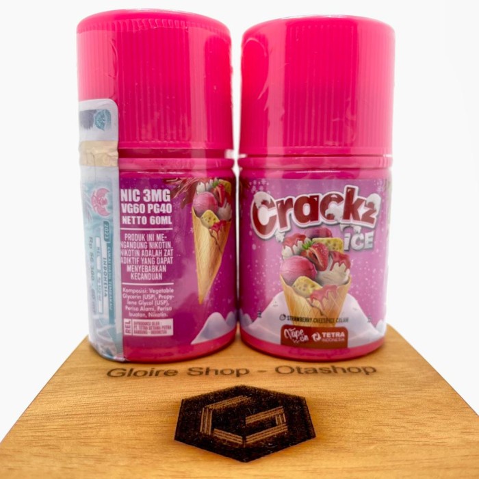 Jual Liquid Crackz V7 STRAWBERRY CHEESE ICE CREAM 60ML Freebase Tetra ...