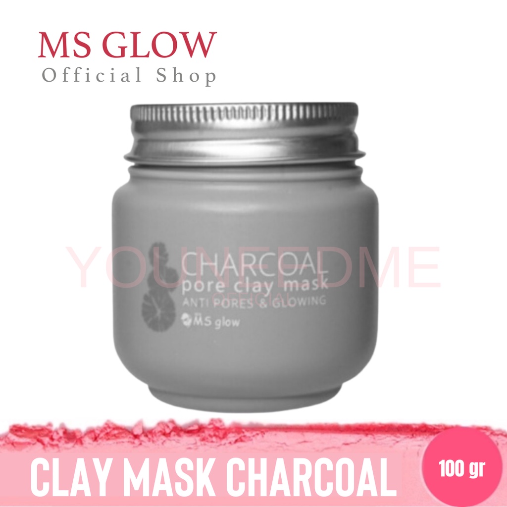 Jual MS GLOW CLAY MASK CHARCOAL | Shopee Indonesia