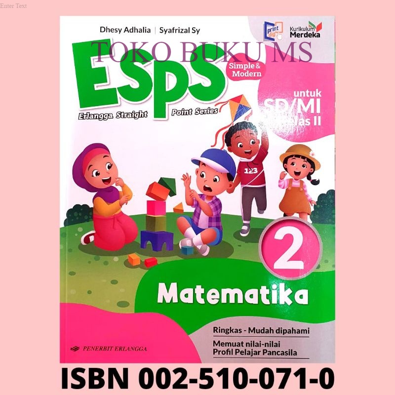 Jual Erlangga- Esps Matematika Kelas 2 SD/MI Kurikulum Merdeka | Shopee Indonesia