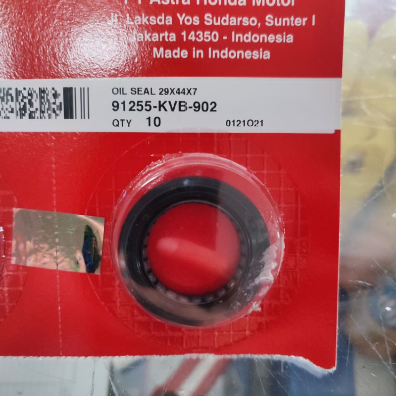 Jual 91255-KVB-902 Oil Seal 29X44X7 Seal Sil Gardan As Roda Belakang Beat Vario Scoopy Genio ...