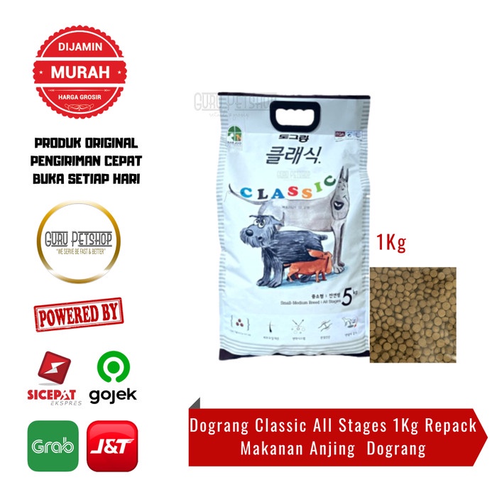 Jual Dograng Classic All Stages 1Kg Makanan Anjing Dograng | Shopee ...