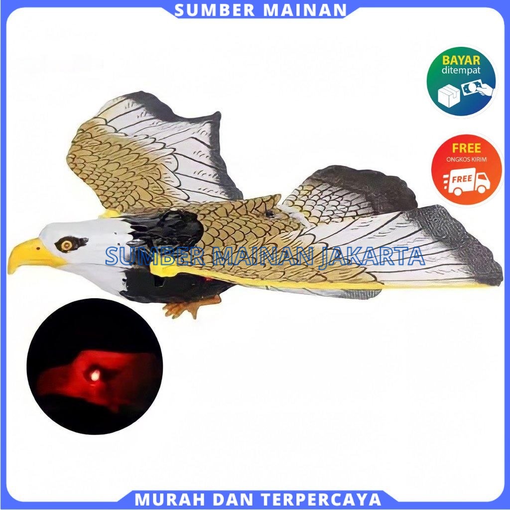 Jual (BISA COD)PROMO Mainan Anak Burung Elang Gantung Pakai Baterai Ada ...
