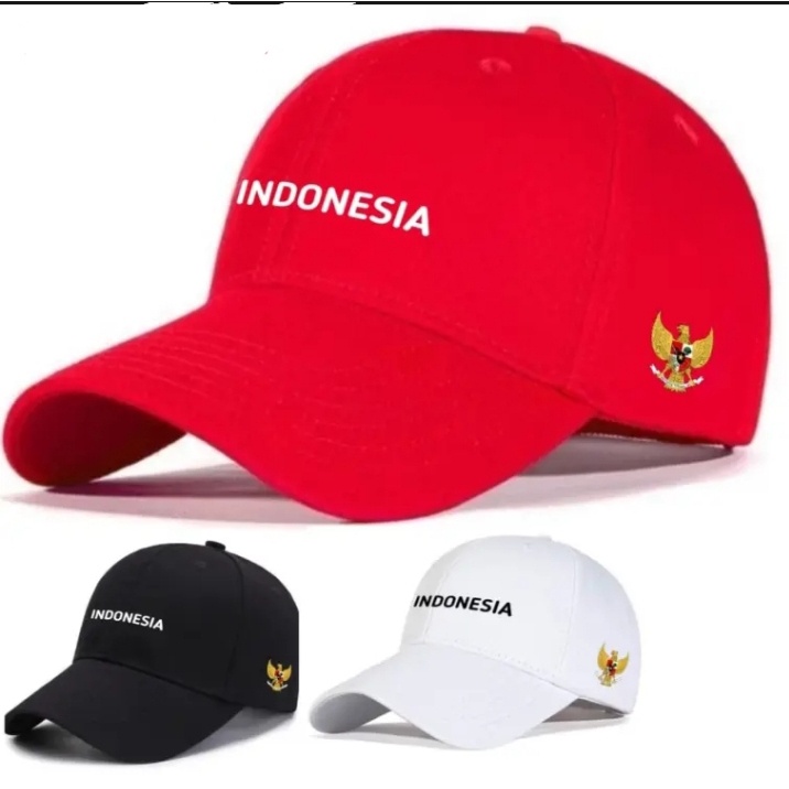Jual Topi Distro Garuda Indonesia Merah Putih Model Baru Topi Bordir ...