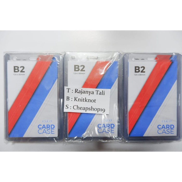 Jual ASKO Card Case B2 20PCS / Plastik ID Card Case Tebal Uk. B2 1PACK ...