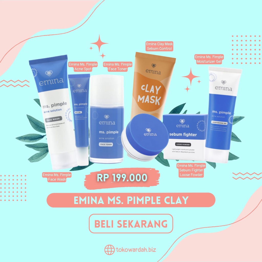 Jual Paket Emina Ms. Pimple Clay MC | Shopee Indonesia