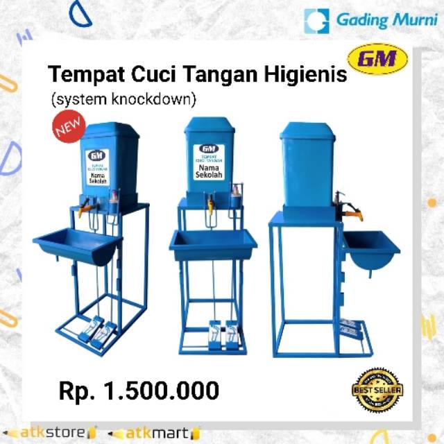 Jual APD MESIN CUCI TANGAN HIGIENIS BISA CUSTOM LOGO (SISTEM KNOCKDOWN ...