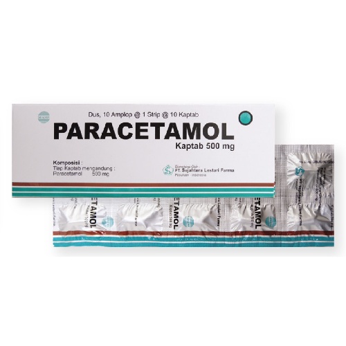 Jual PARACETAMOL 500 MG STRIP 10 TABLET - GENERIK PENURUN DEMAM DAN ...