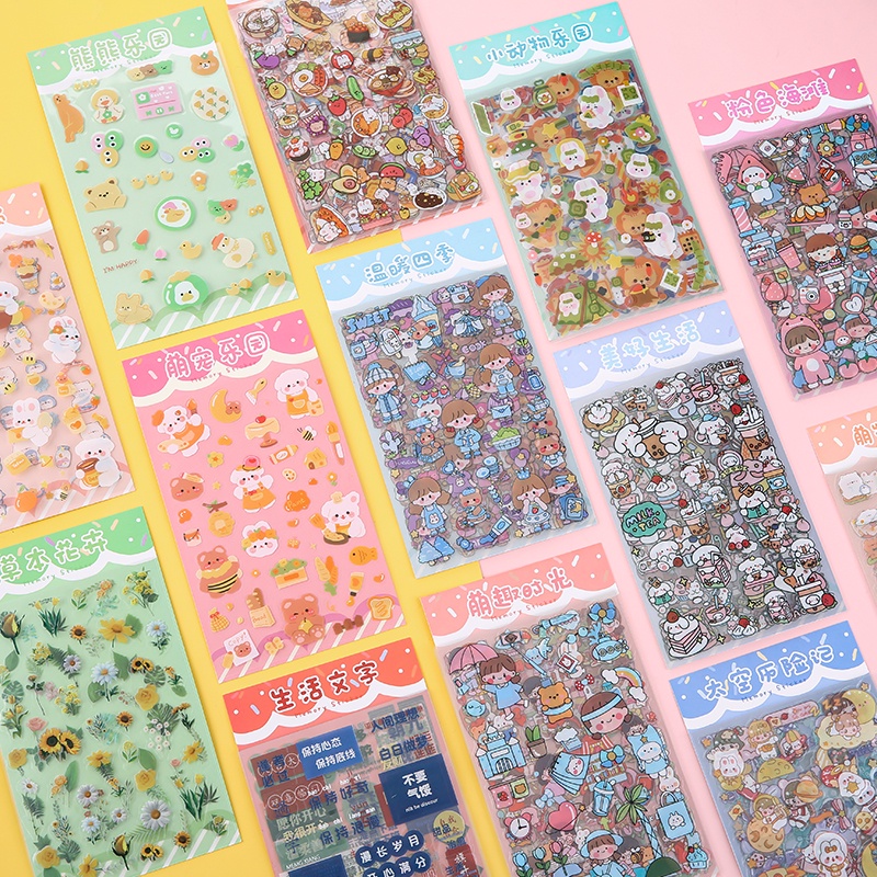 Jual 6lembar Lucu Kartun Seri Pesta Stiker Pack Siswa Scrapbook Diary ...