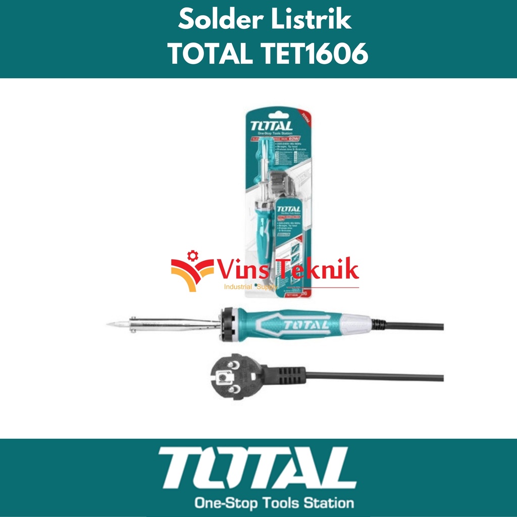 Jual Electric Soldering Iron Solder Listrik 60W TOTAL TET1606 | Shopee ...