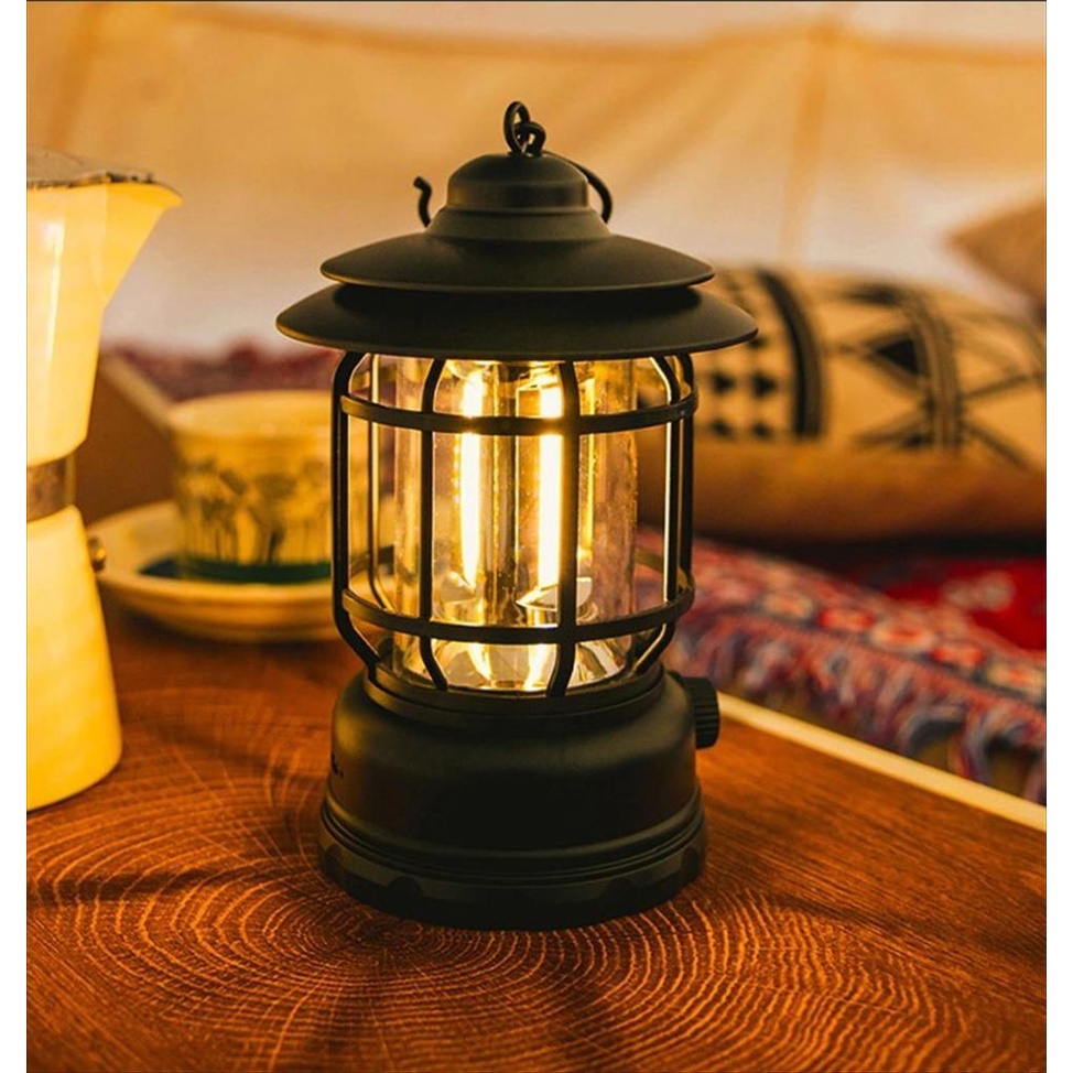 Jual Lampu Camping Lentera Retro Model Gantung Rechargeable Cahaya ...