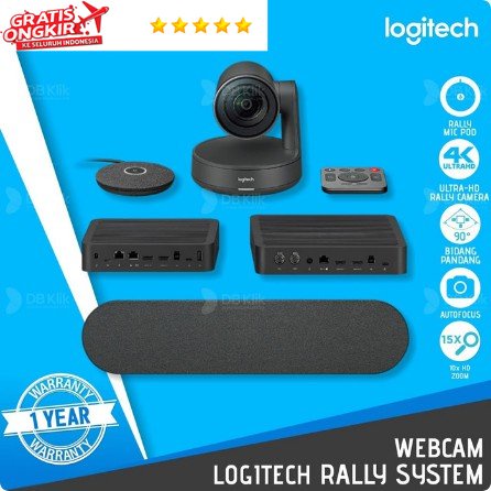 Jual "Webcam Logitech RALLY SYSTEM Conference Cam - Logitech RALLY ...
