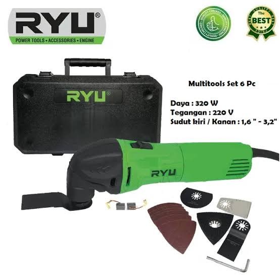 Jual TEKIRO RYU MESIN Multi Cutter Set 6pcs RMT 6- Multi Oskilasi Tools ...