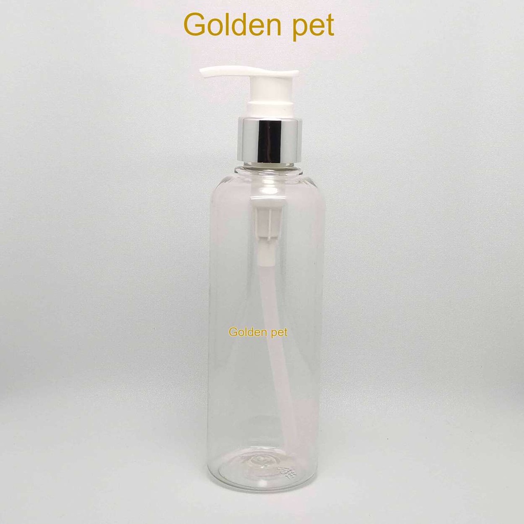 Jual Botol Pet 250 ml BR Natural Pump Lotion Chrome Standart / Botol Plastik / Botol Kosmetik Br ...