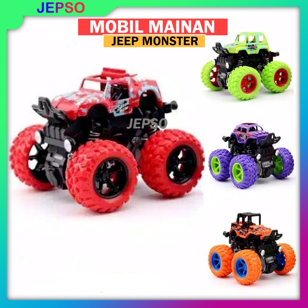 Jual Mobil mainan monster anak JEEP WD Zap Off Road 4 Drive Inertial ...