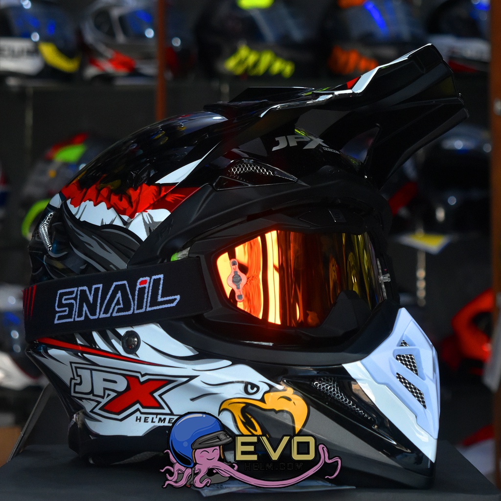 Jual HELM JPX CROSS X39 SUPER BLACK PAKET GANTENG SNAIL ORIGINAL, HELM ...