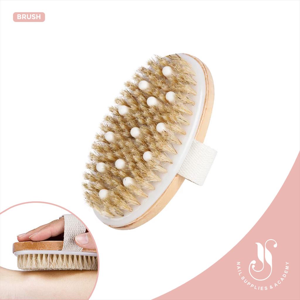 Jual WOODEN DRY BODY BRUSH Sikat Kayu Massage Badan Spa Manicure ...