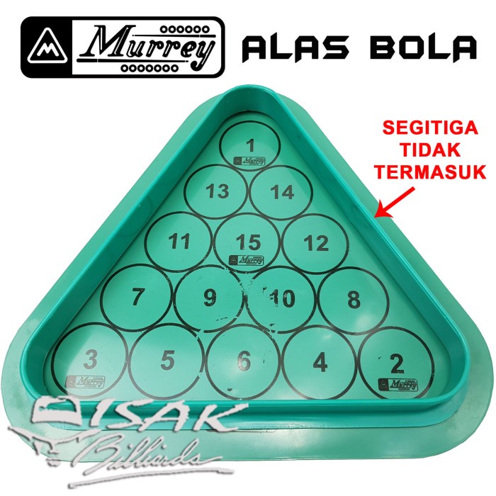Jual Murrey Alas Bola Plastik - Billiard Ball Rak Segitiga Biliar Tatakan | Shopee Indonesia