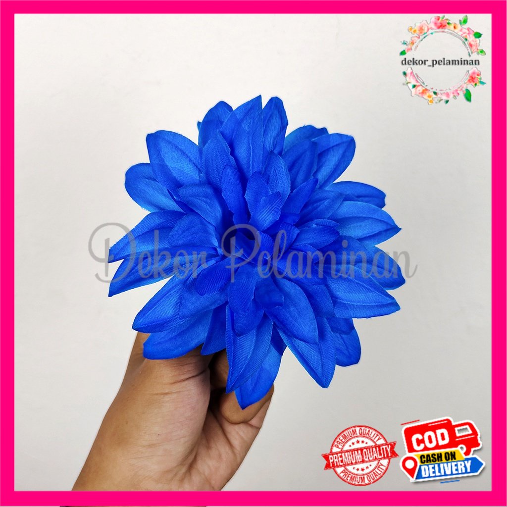Jual COD 1PCS KUNTUM KEPALA BUNGA KRISAN JUMBO DIAMETER 14CM ARTIFICIAL ...