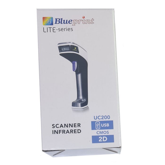 Jual Blueprint Barcode Scanner Infrared USB Lite UC200 CCD CMOS 2D ...