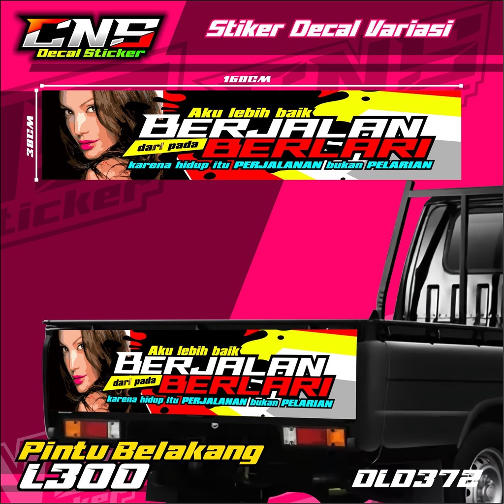 Jual CNS Stiker PINTU BELAKANG BAK Pick Up BUKAN PELARIAN Bahan Premium ...