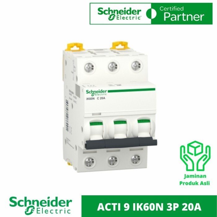 Jual MCB IK60N 3P 20 A 3 Phase 20 Ampere 3 pas 20 amper Original SNI 100% | Shopee Indonesia