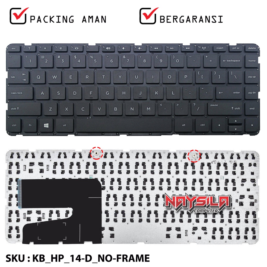 Jual Keyboard HP 240-G2 245-G3 Pavilion 14-D 14-E 14-N 14-F 14-G 14-R ...